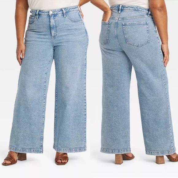 Ava & Viv | Jeans | Nwt Ava Viv High Rise Relaxed Fit Wide Leg Jeans ...